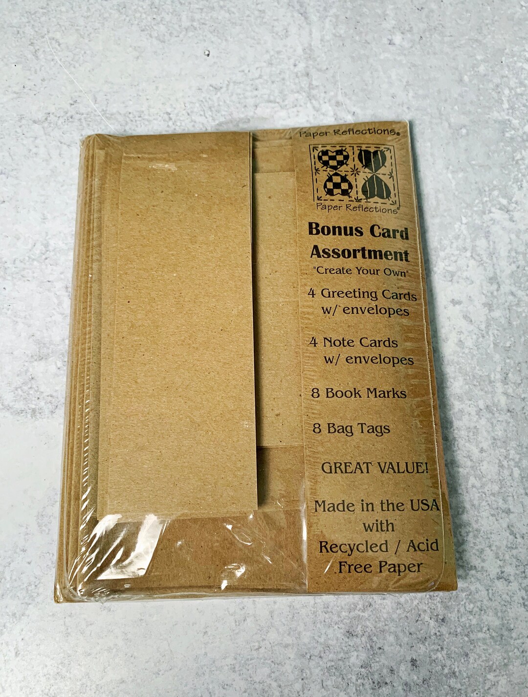 Blank Brown Kraft Cards, Tags, and Bookmarks Assortment - Etsy