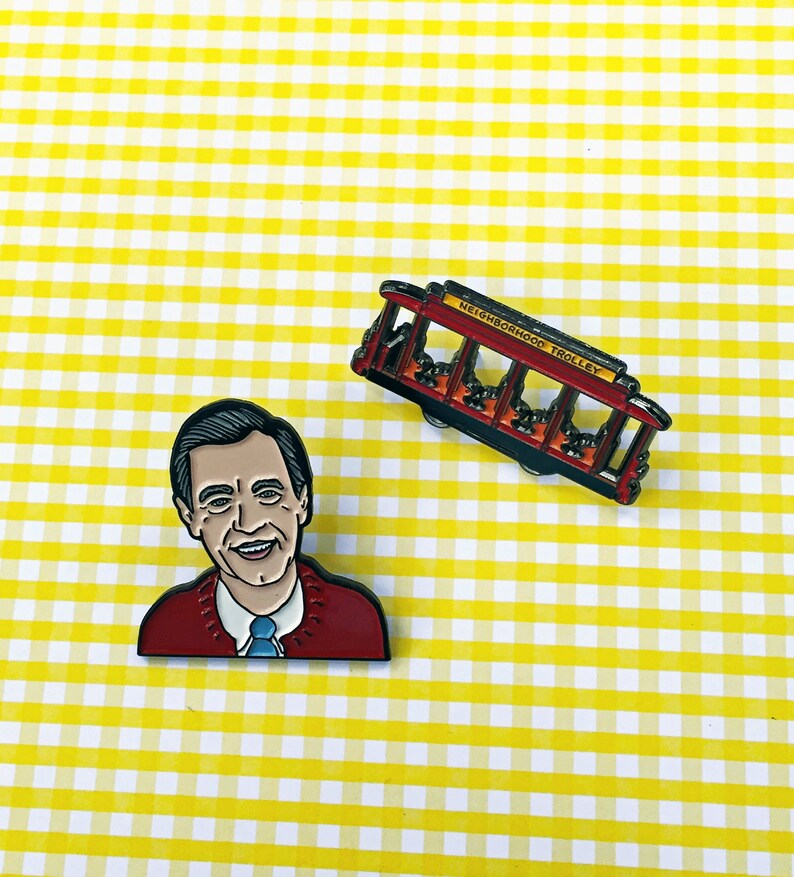 Mister Rogers Enamel Pin Etsy