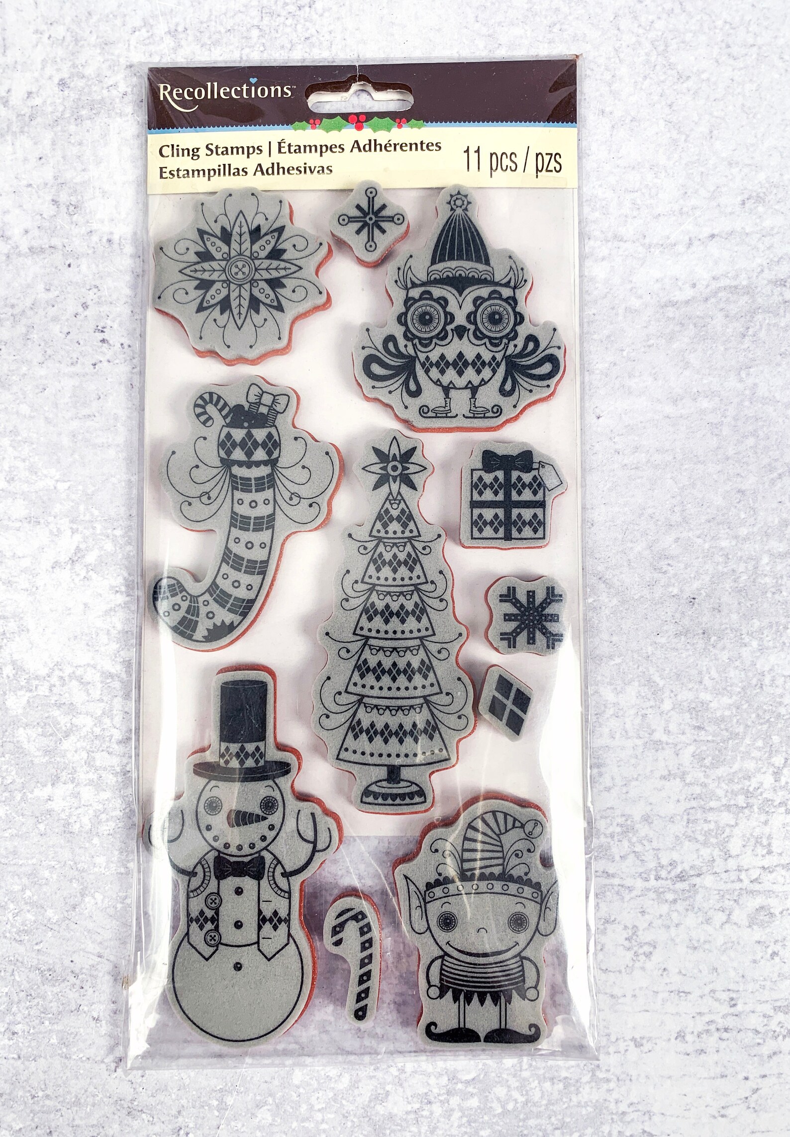 Recollections Cling Stamp Christmas Collection 2 - Etsy