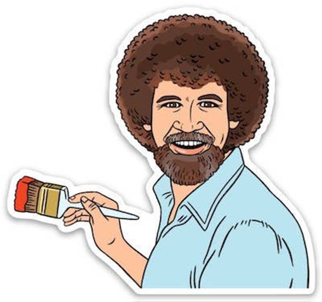 Bob Ross Sticker - Etsy