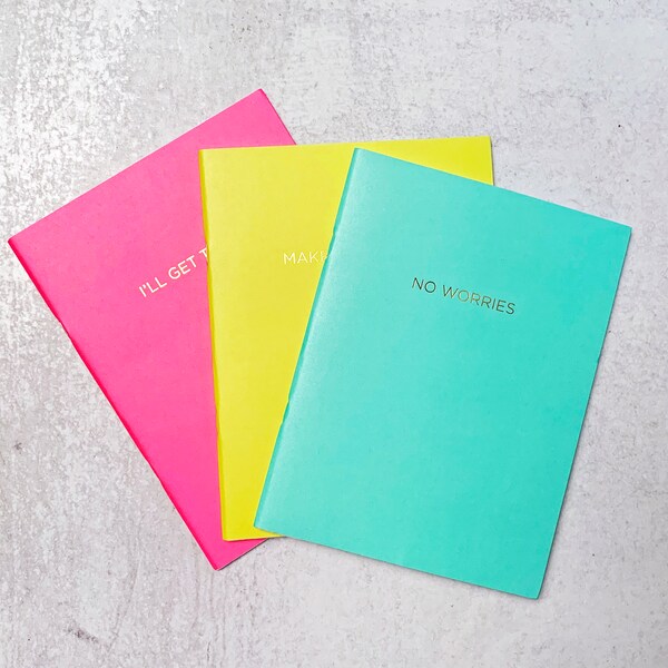 Neon Notebook - Etsy