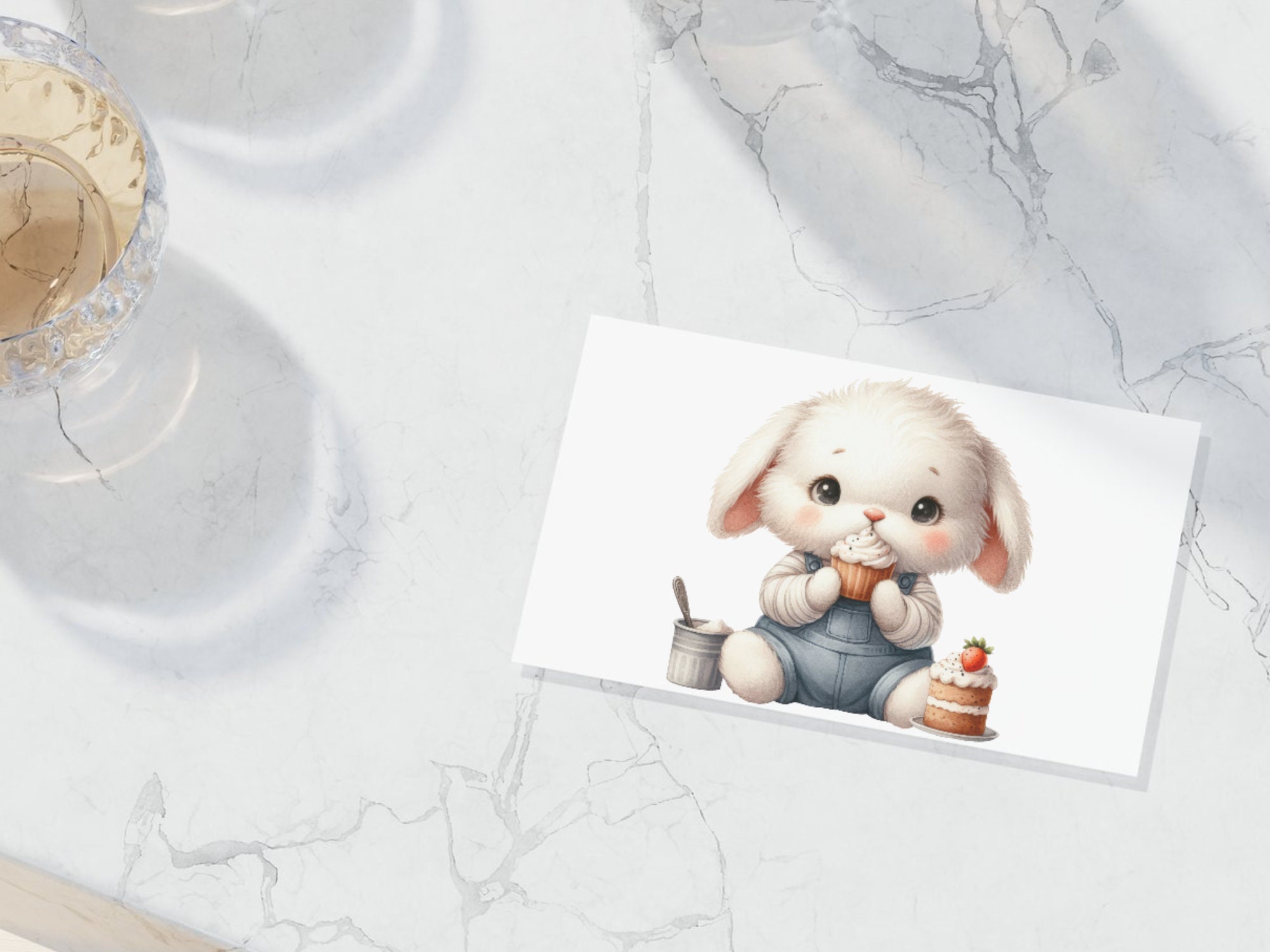 Watercolor Boho Baby Bunny Clipart 21 PNG, Baby Animals, Boho Animals ...