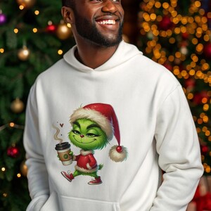 Watercolor Christmas Grinch Clipart, Xmas Funny Grinch Winter Fantasy ...