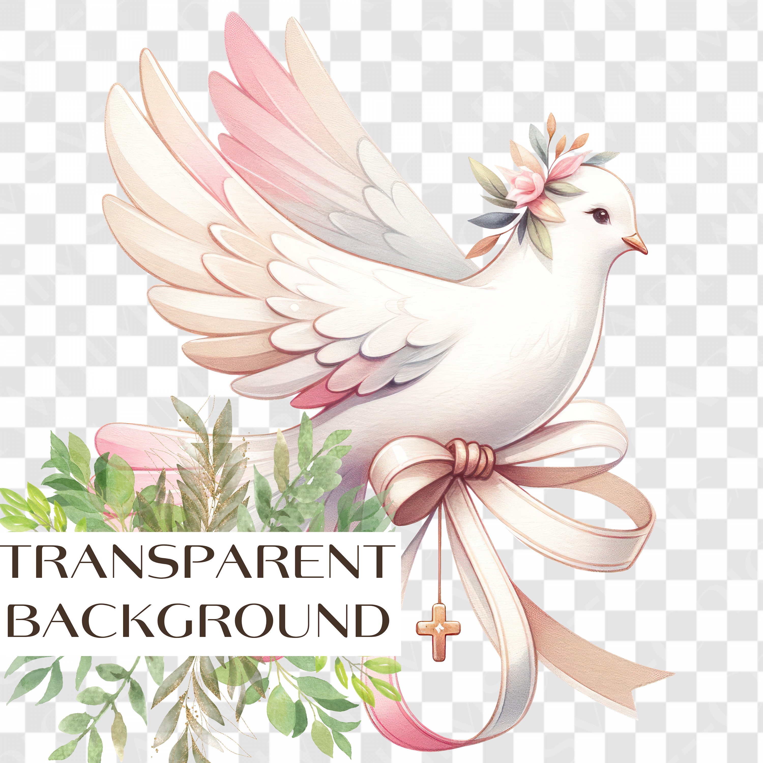 Watercolor First Communion Christian Clipart 34 PNG, Communion Ceremony ...