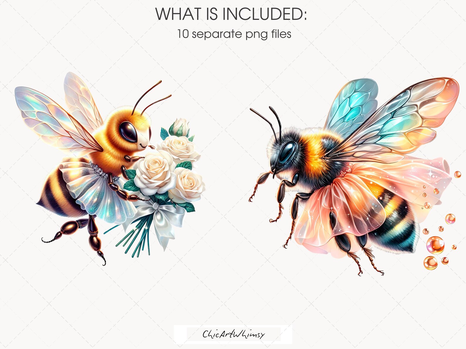 Watercolor Ballerina Bee Clipart 10 PNG, Cute Sweet Little Bee, Bee in ...