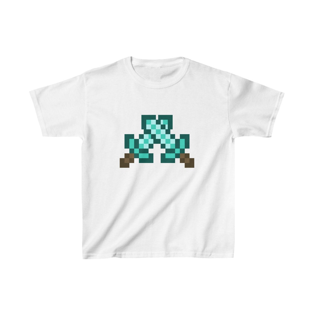 Minecraft Diamond Sword T-shirt for Kids - Etsy