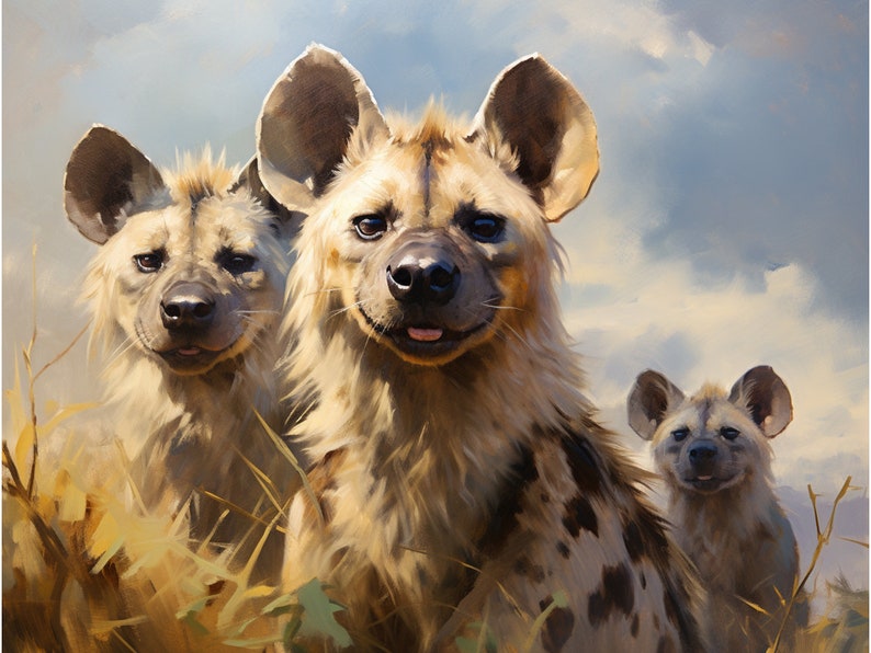 Wild Hyena PNG Graphic for Bold Designs - Etsy