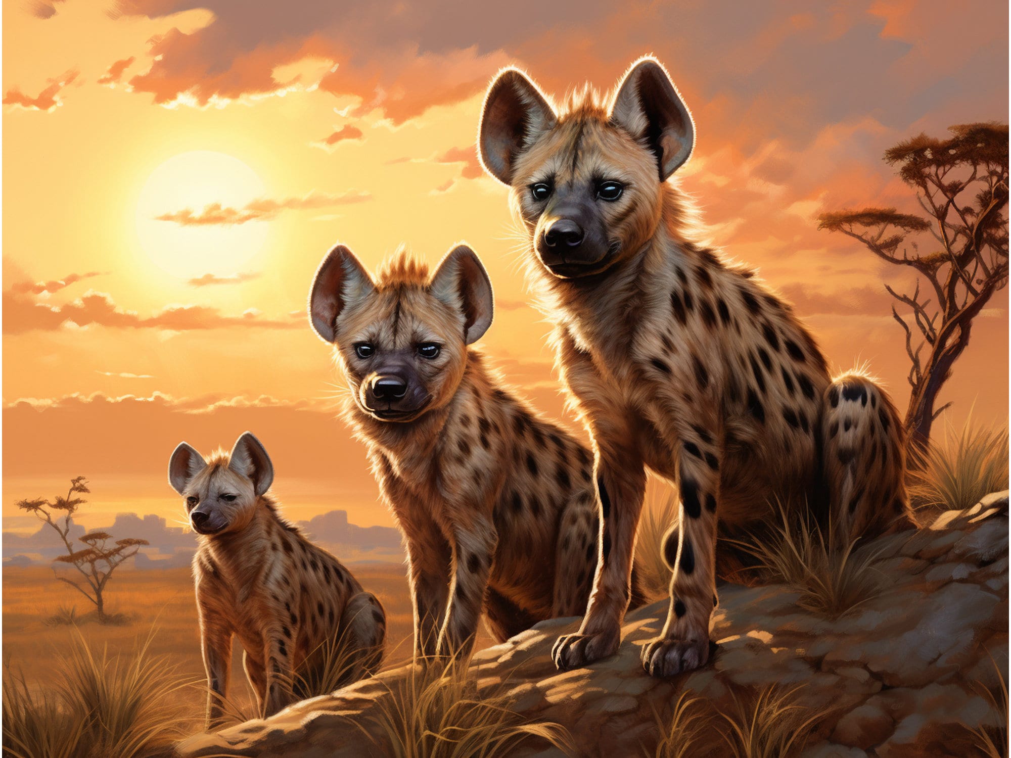 Wild Hyena PNG Graphic for Bold Designs - Etsy