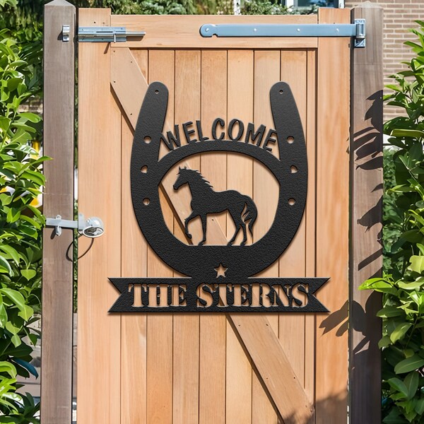 Horseshoe Welcome - Etsy