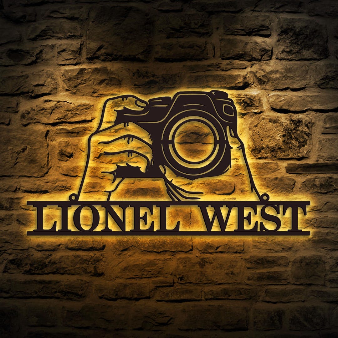 Personalized Camera Metal Wall Art, Camera Metal Sign, Photo Studio ...