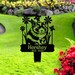 Personalized Hamster Memorial Stake, Hamster Grave Marker With Flowers ...