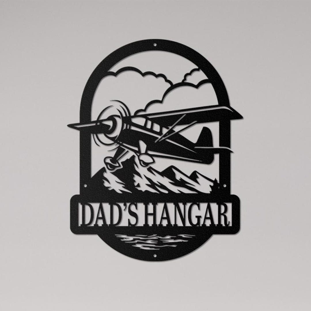 Custom Sea Plane Metal Sign, Pilot Gift, Personalized Aviation Wall Art ...