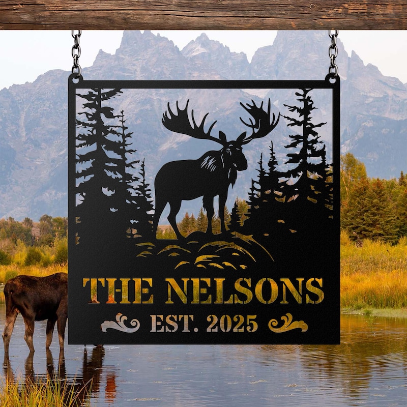 Moose Sign - Etsy