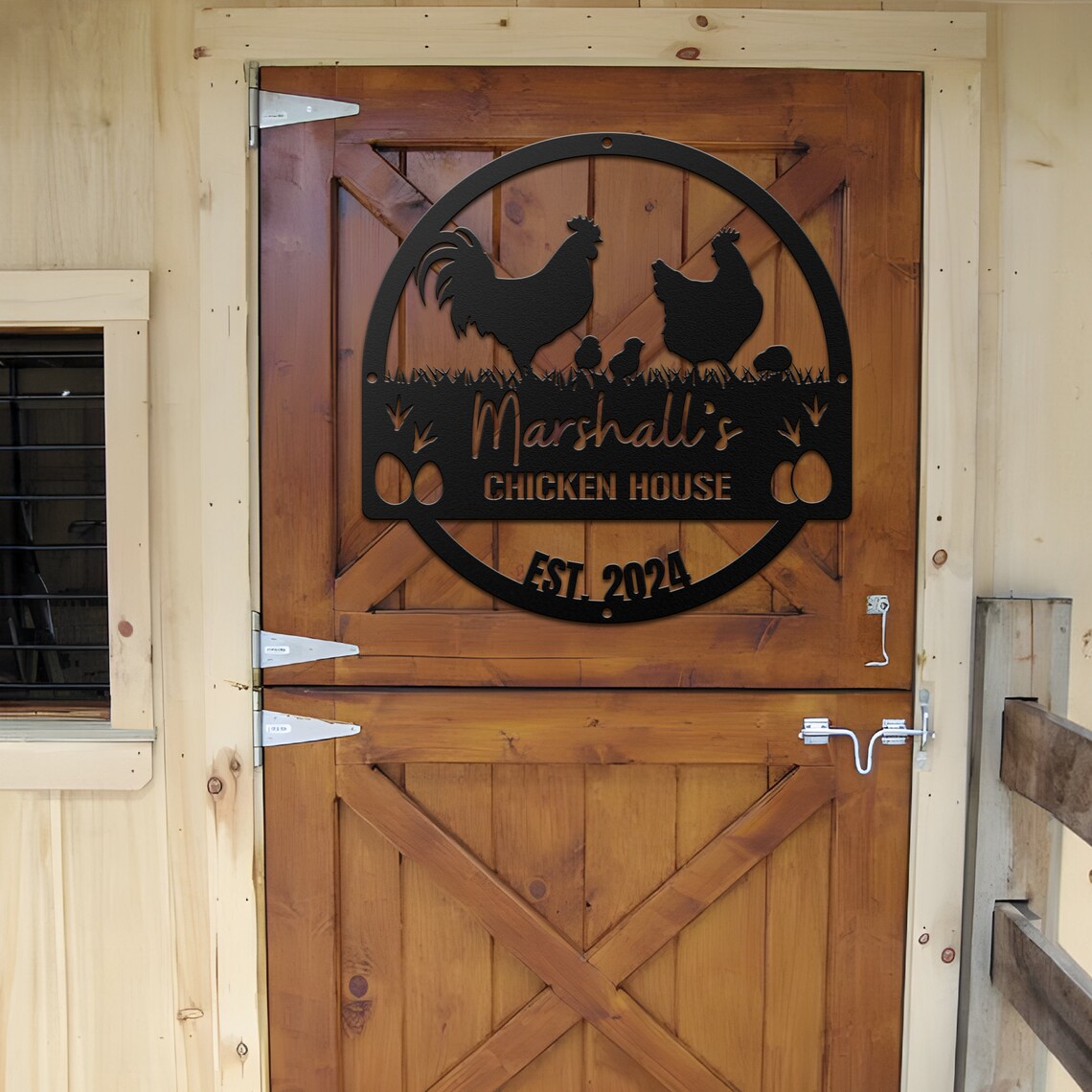 Custom Chicken Farm Metal Sign, Personalized Chicken Farm Sign, Farm ...