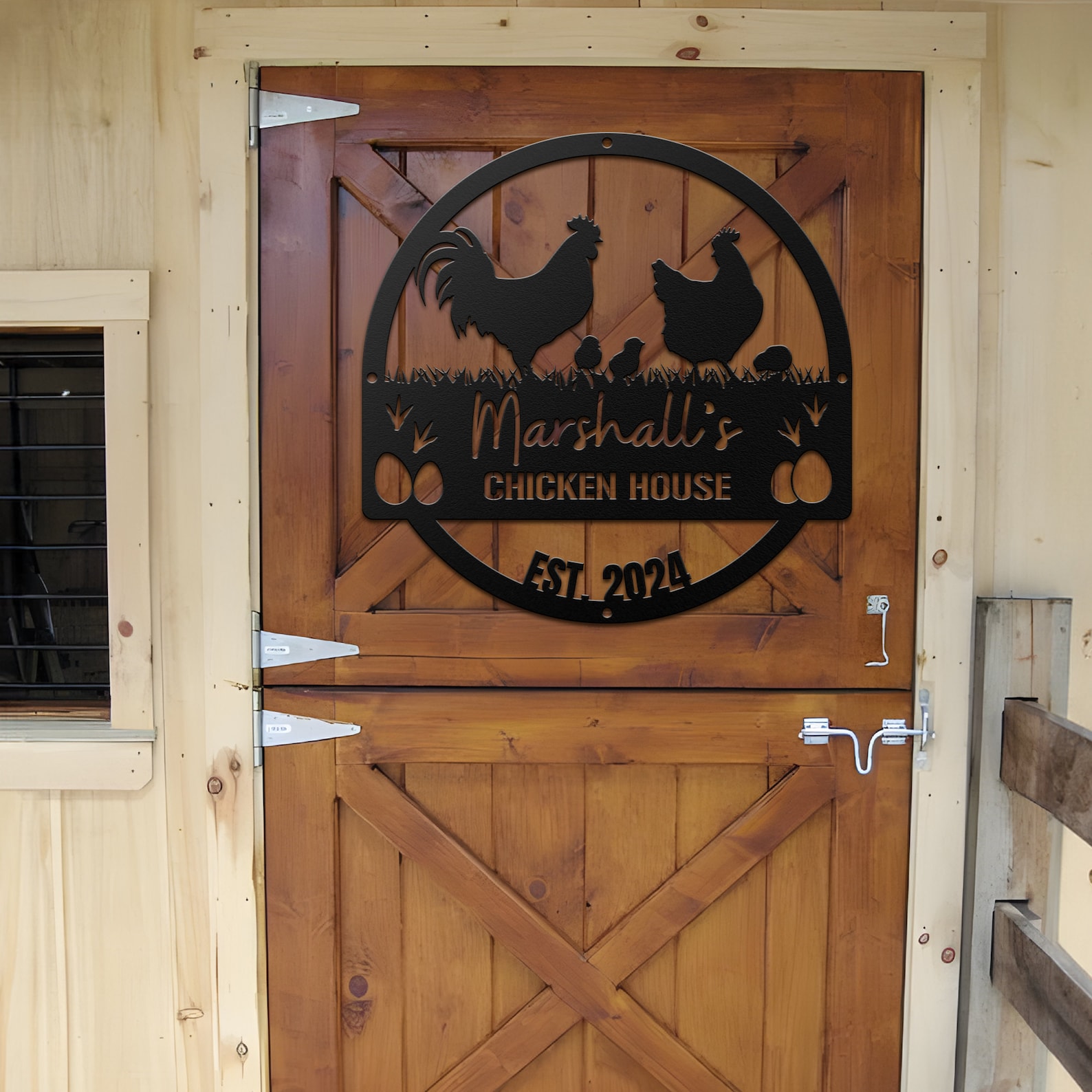 Custom Chicken Farm Metal Sign, Personalized Chicken Farm Sign, Farm ...