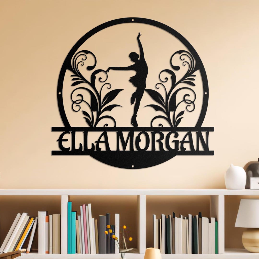 Custom Girl Figure Skating Metal Sign Led Light, Personalized Figure ...