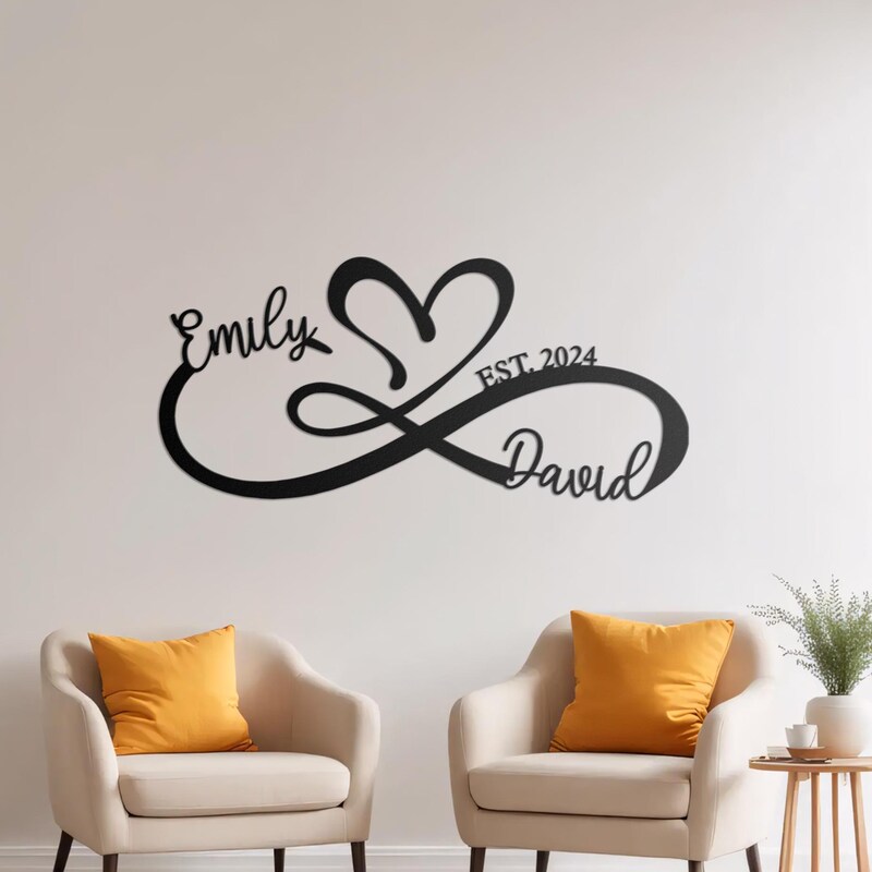 Infinity Heart Wall Decor - Etsy