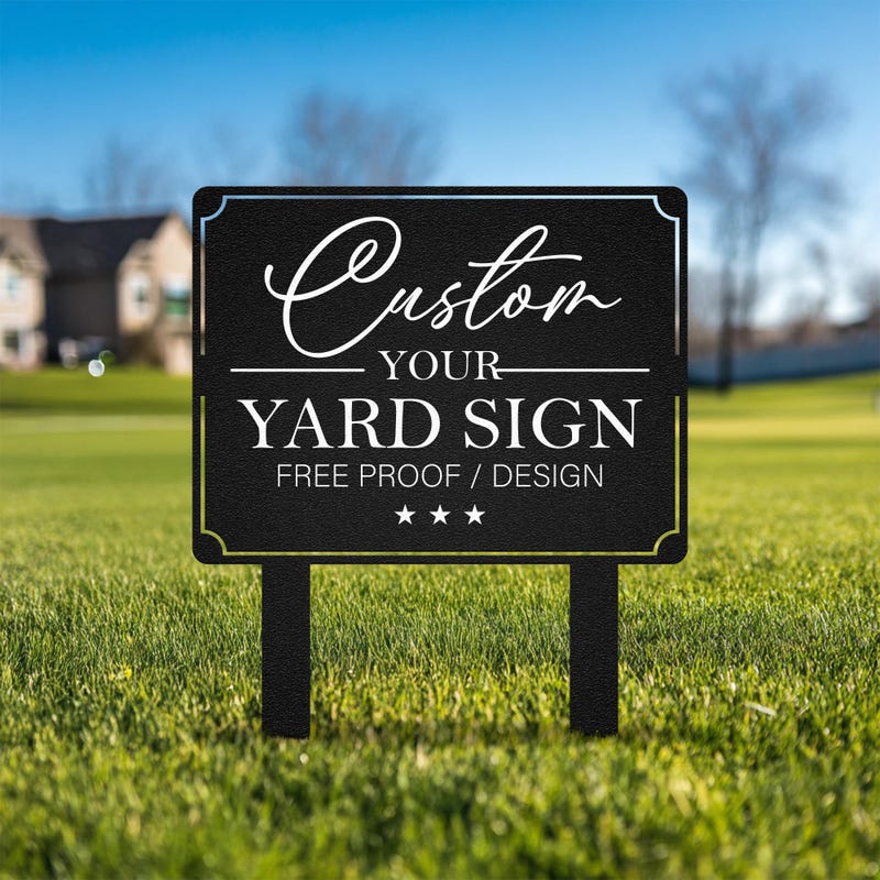 Metal Yard Signs - Etsy