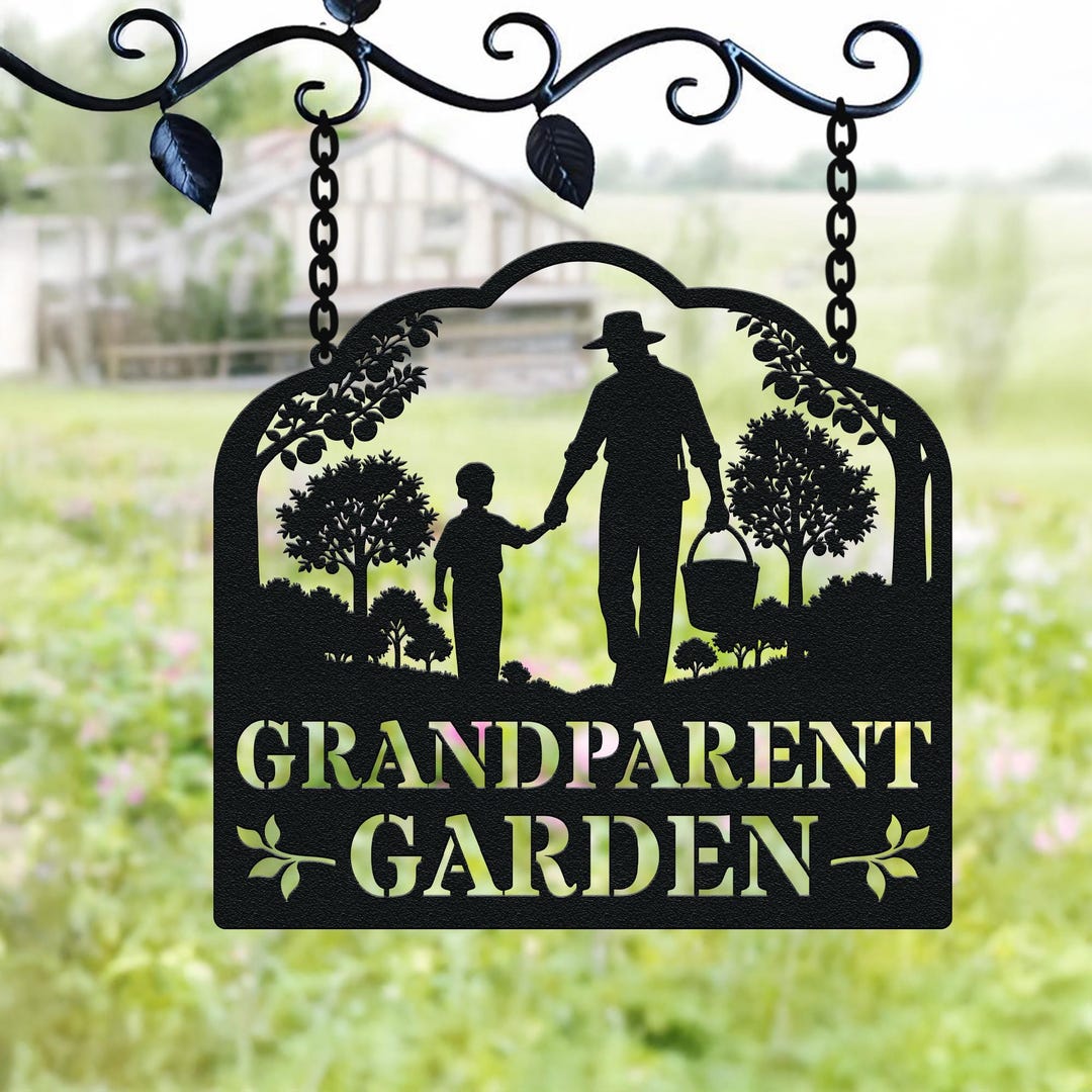 Outdoor Garden Name Sign, Custom Family Garden Sign, Personalized ...