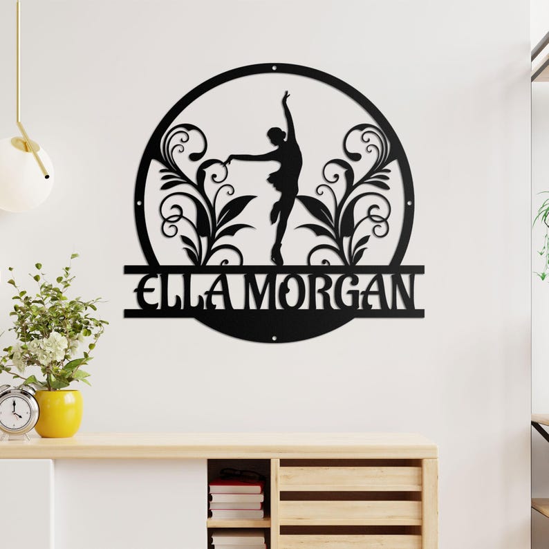 Custom Girl Figure Skating Metal Sign Led Light, Personalized Figure ...