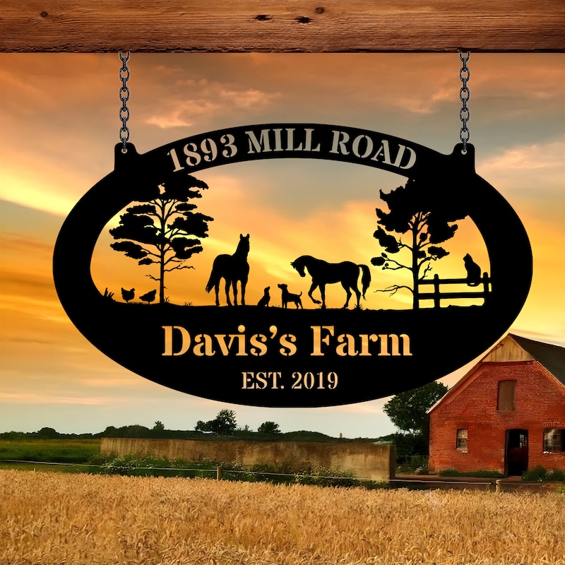 Metal Ranch Sign - Etsy