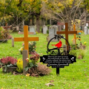 Personalized Memorial Stake Metal, Cardinal Garden Stakes, Cardinals ...