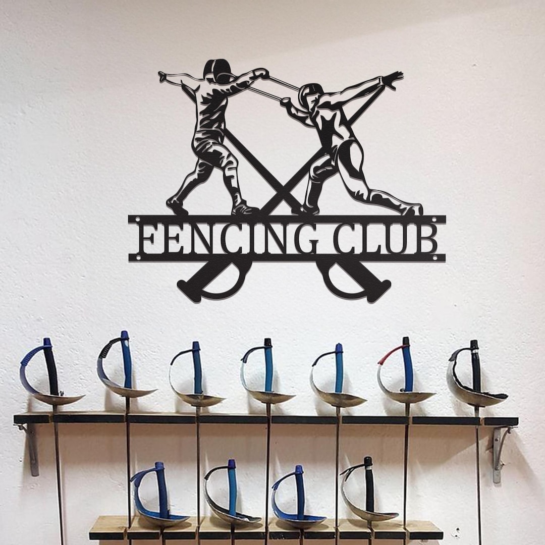 Custom Fencing Sign With Led Light, Fencing Player Gift, Gift for Kid ...