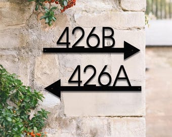 Vintage Enamel House Number 62: Arrow Sign Address Plaque - Etsy