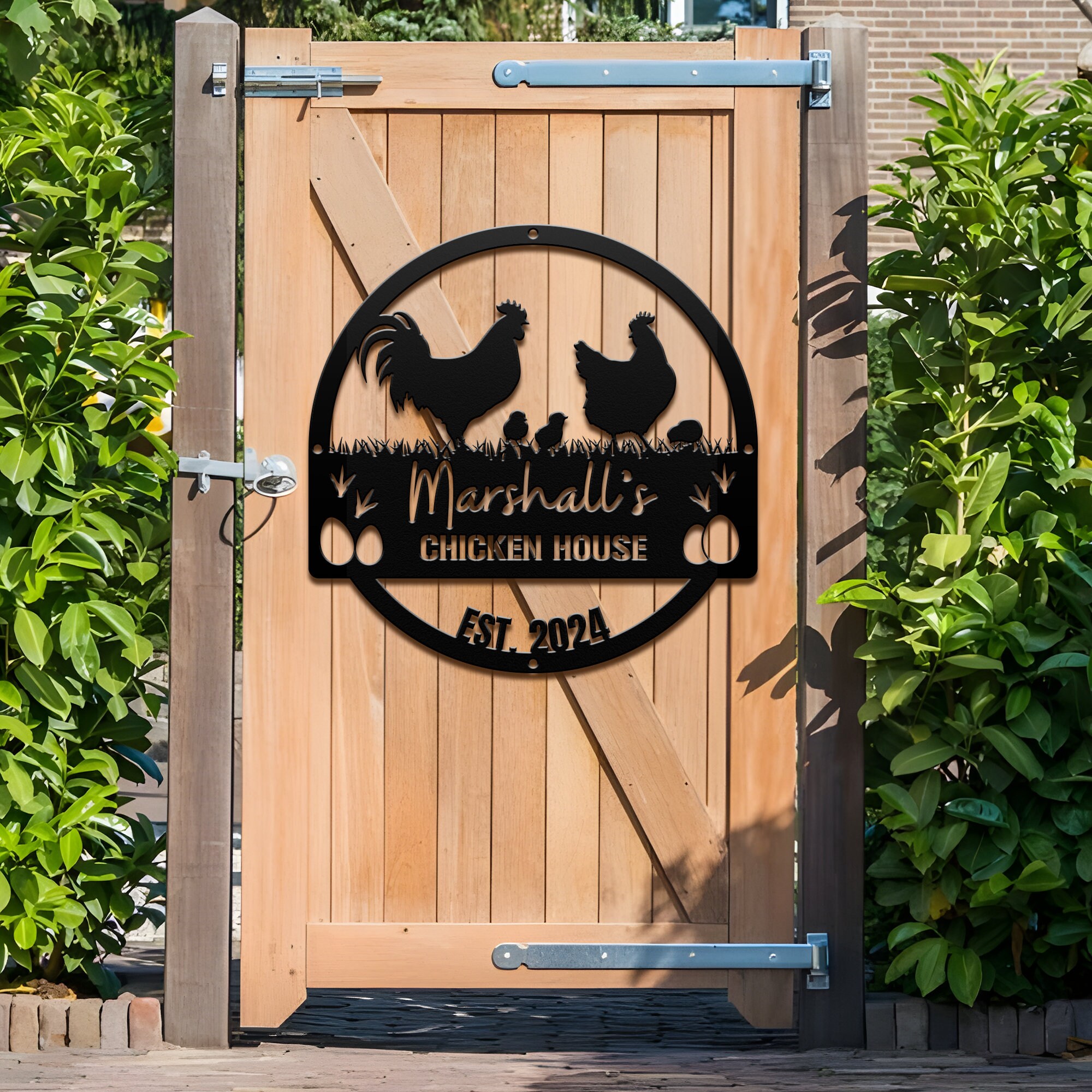 Custom Chicken Farm Metal Sign, Personalized Chicken Farm Sign, Farm ...
