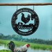 Custom Chicken Coop Metal Sign, Chicken Farm Wall Art Decor ...