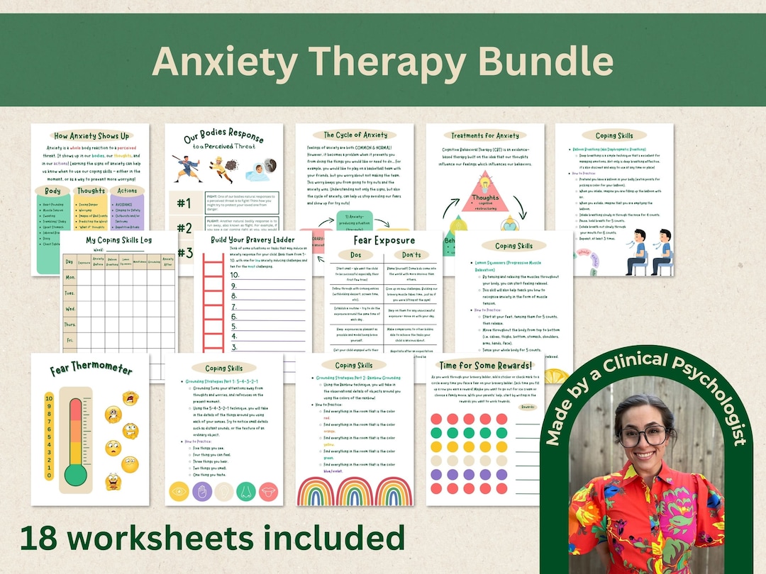 Anxiety Worksheets, Anxiety Relief, CBT Worksheets, Child Anxiety ...