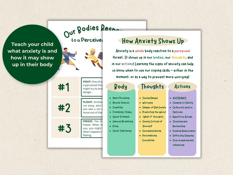 Anxiety Worksheets, Anxiety Relief, CBT Worksheets, Child Anxiety ...