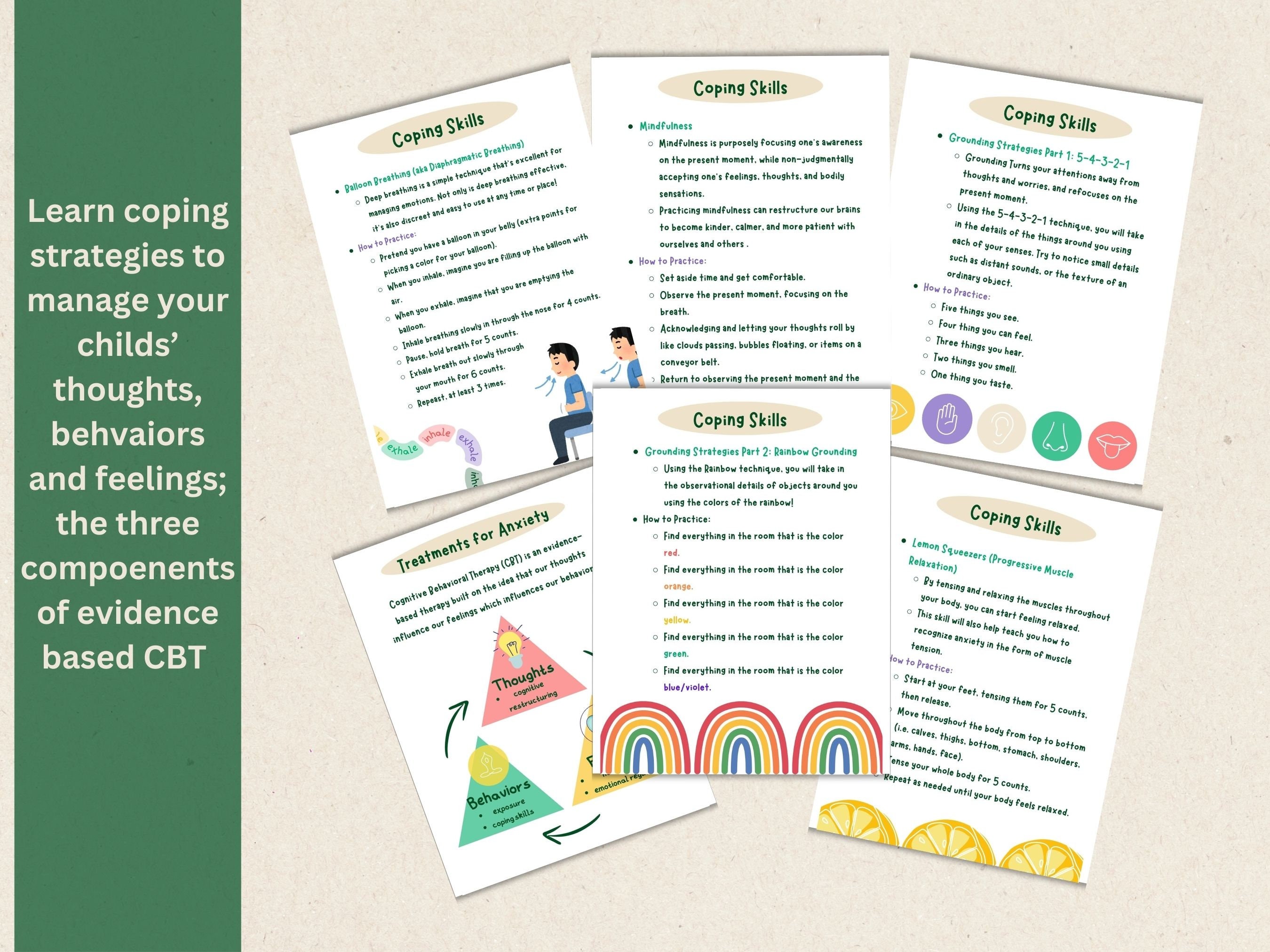 Anxiety Worksheets, Anxiety Relief, CBT Worksheets, Child Anxiety ...