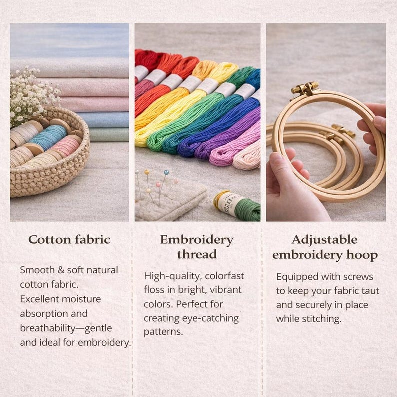 Wisteria Window Embroidery Kit – Romantic Floral Window Blooms ...