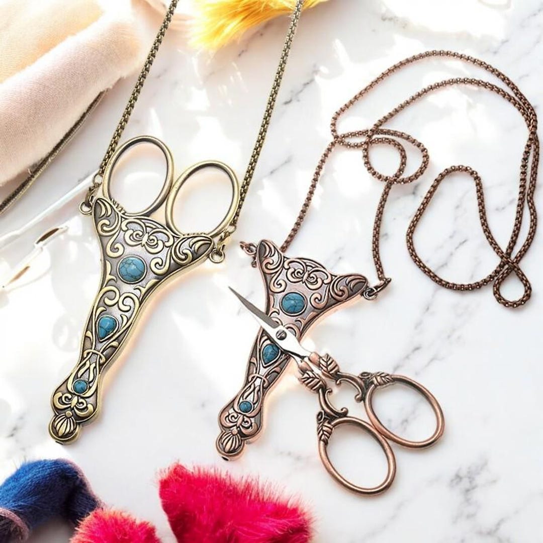 Sewing Scissors With Cover, Sewing Scissors - Rustic Shabby Chic Sewing ...