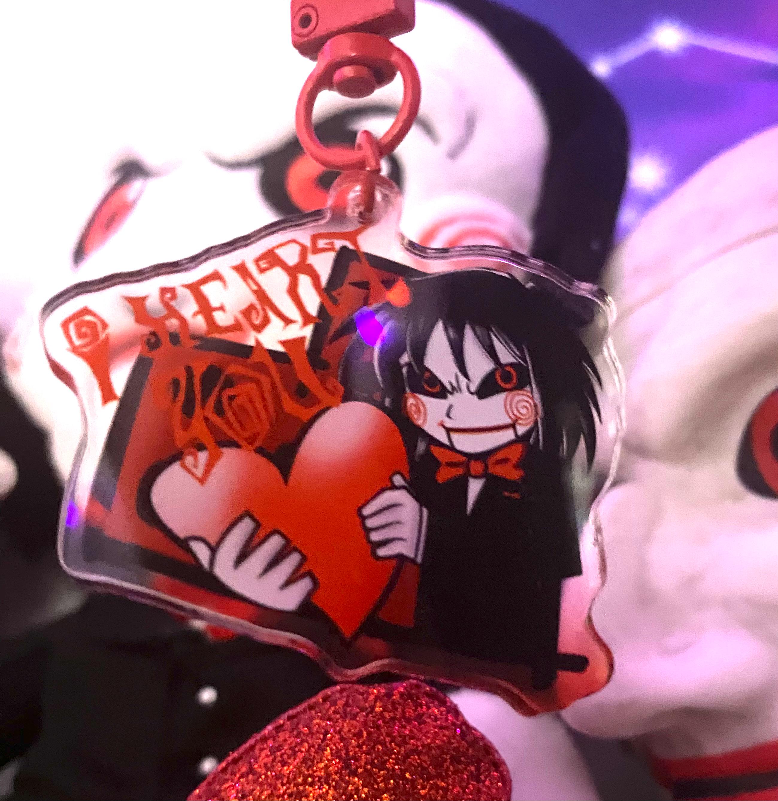 Billy the Puppet - Saw Movie Jigsaw Horror Franchise Acrylic Keychain ...
