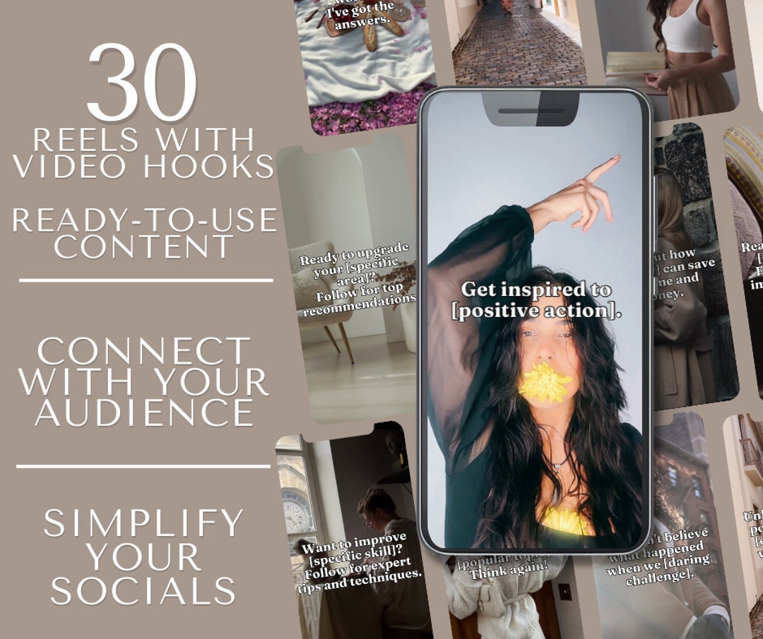 Ready Reels Bundle: 30 Editable Video Reels With Hooks With PLR & MRR ...