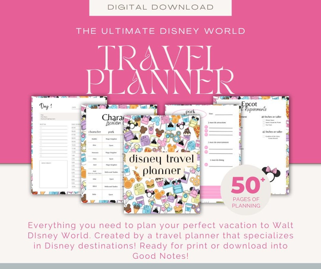 WDW Digital/printable Travel Planner - Etsy
