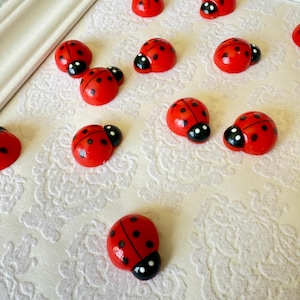 Big Red Ladybug Design Push Pins Set of 8 | Decorative Thumbtacks ...