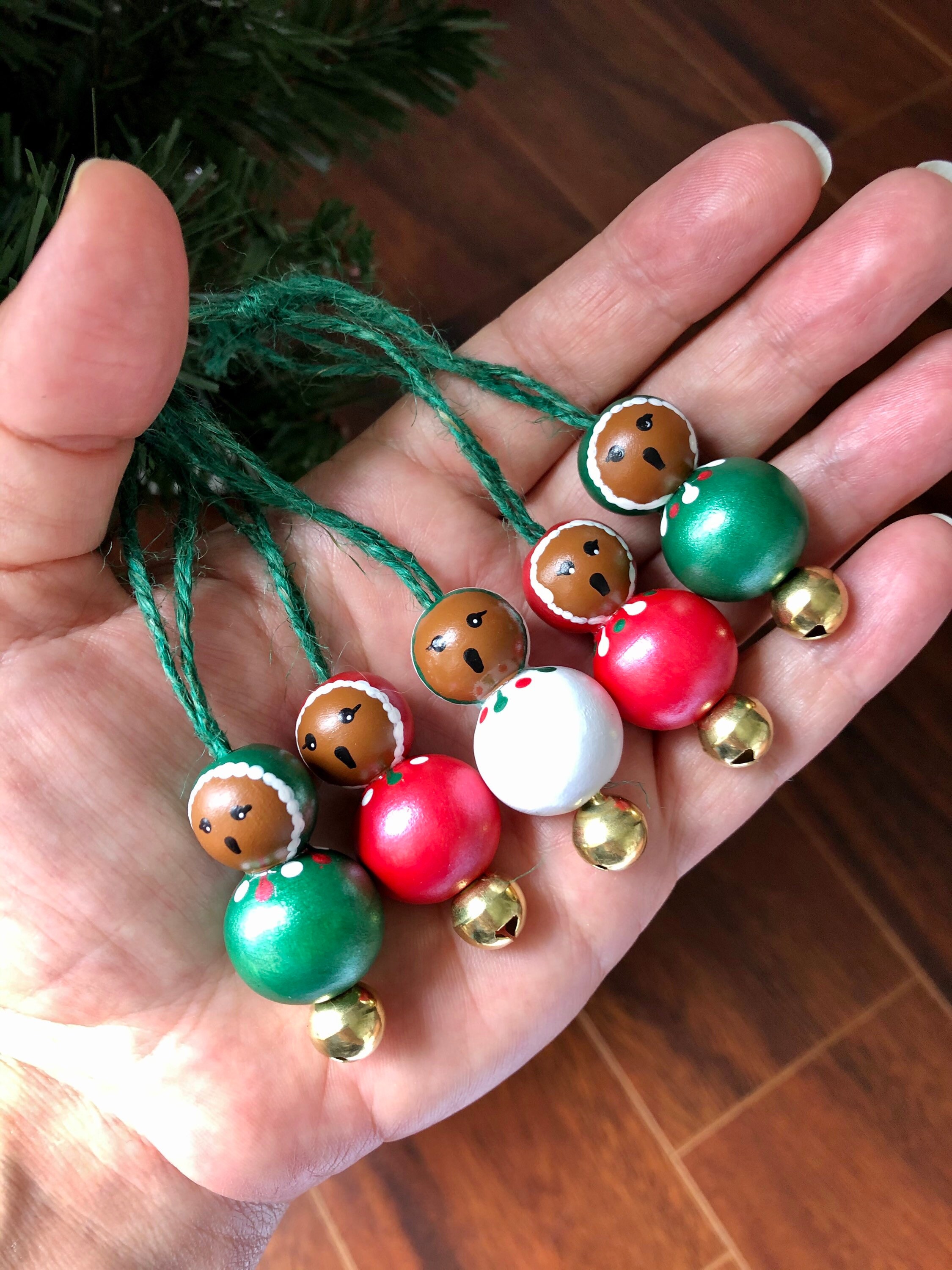 Christmas Carolers With Jingle Bells Ornament Set of 5 | Etsy