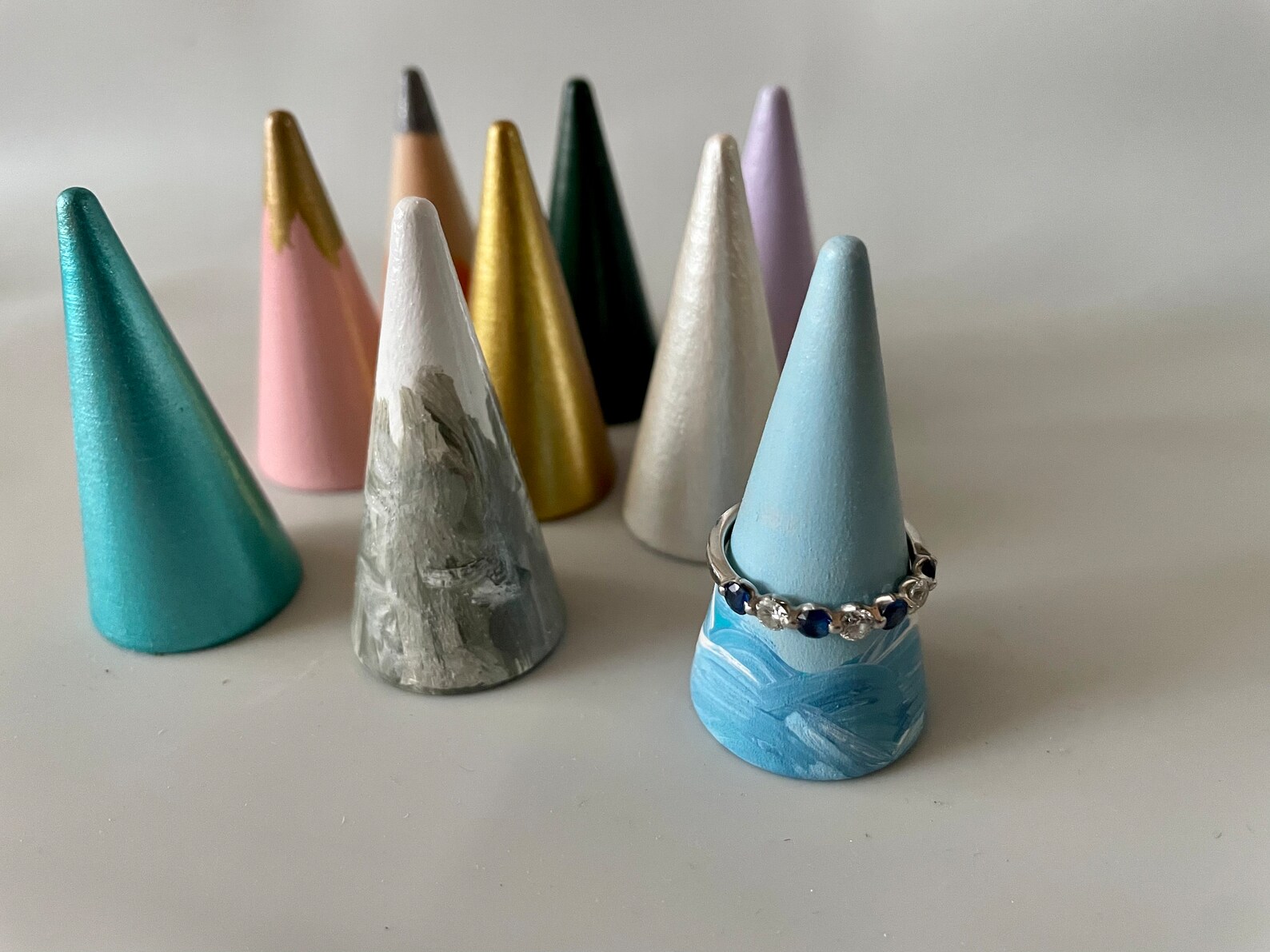 Ring Holder Cone * Jewelry Keeper Organizer * Hand Painted * Gift - Etsy