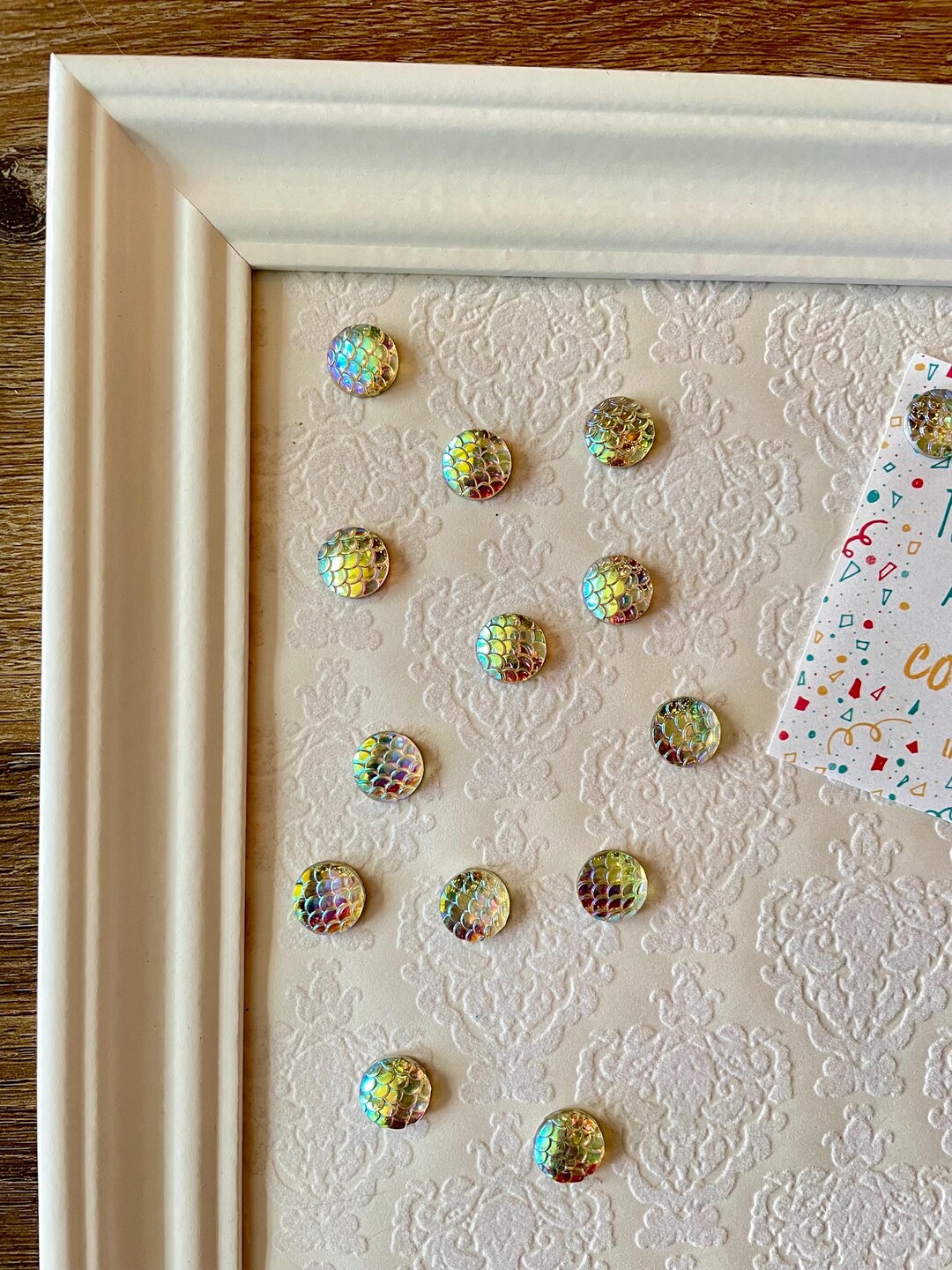 Mermaid Scale Push Pins | Decorative Irridescent Thumbtacks | Bulletin ...
