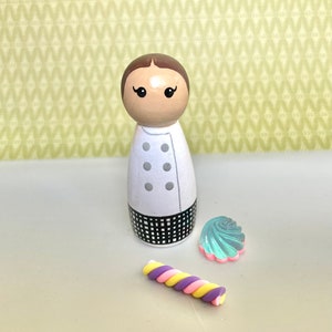Chef Peg Doll, Culinary Student, Cook, Kitchen Staff, Gift, Toy ...