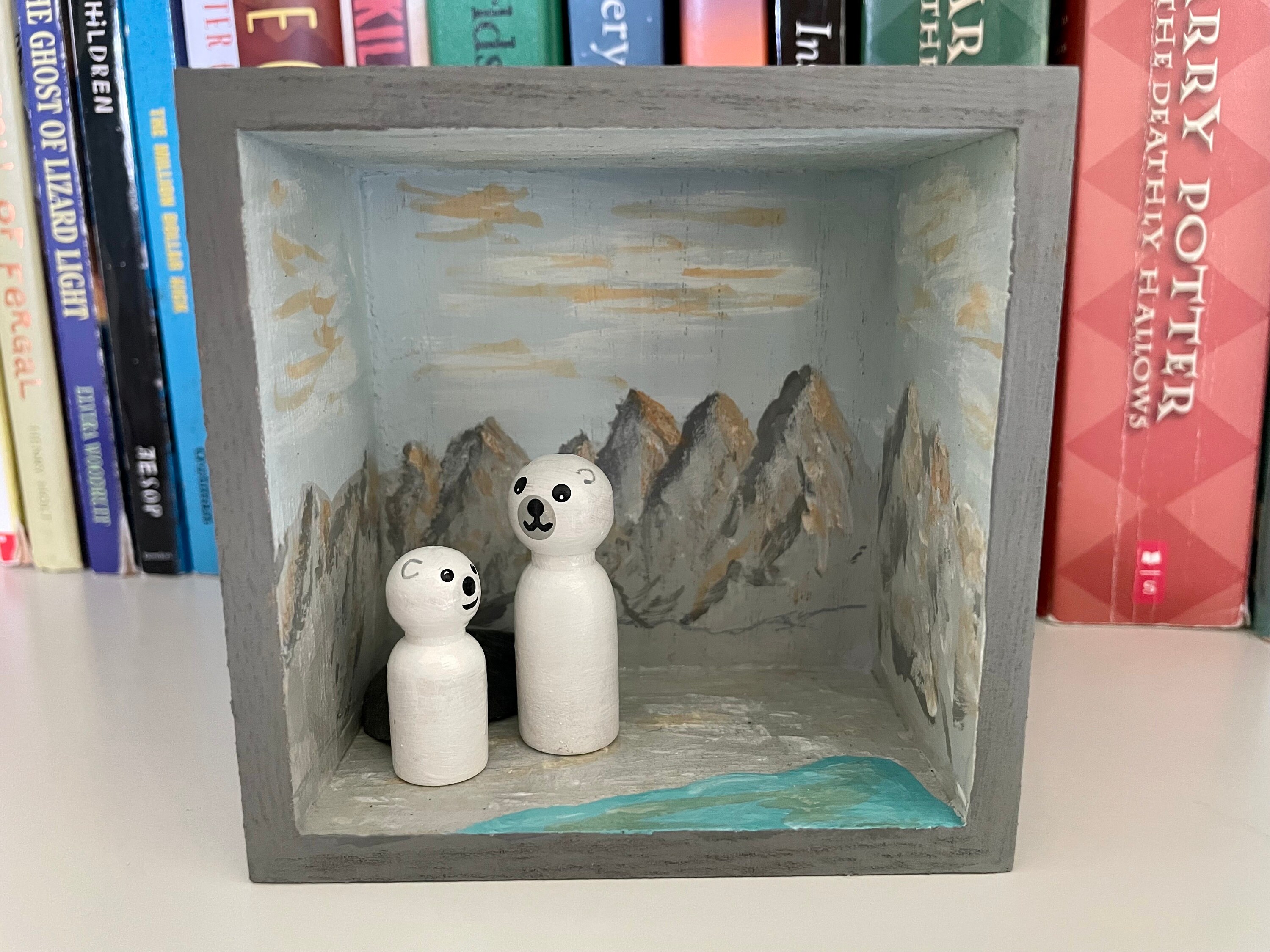 Arctic Fox Habitat Diorama