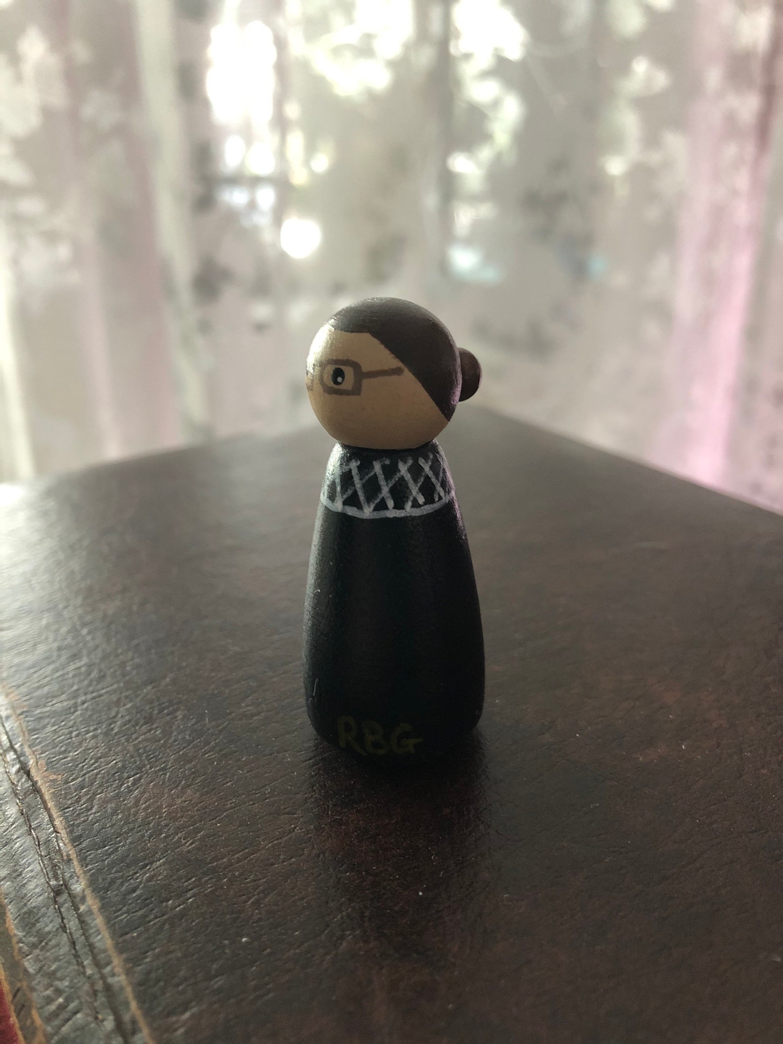 RBG Ruth Bader Ginsburg Peg Doll or Ornament Influential Women in ...