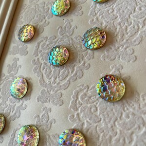 Mermaid Scale Push Pins | Decorative Irridescent Thumbtacks | Bulletin ...