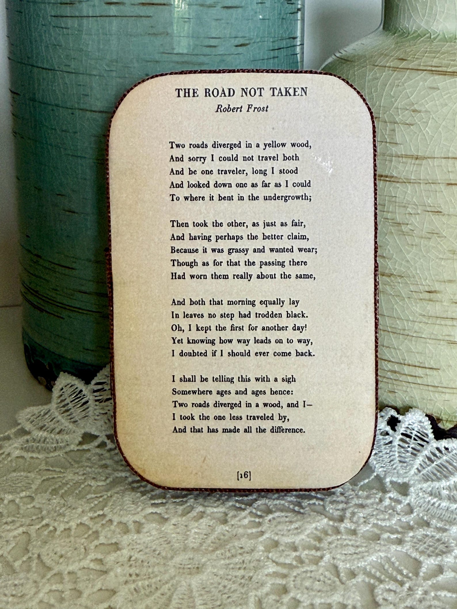 The Road Not Taken Poem Storage Tin Wallet | Purse Organizer | Writers ...