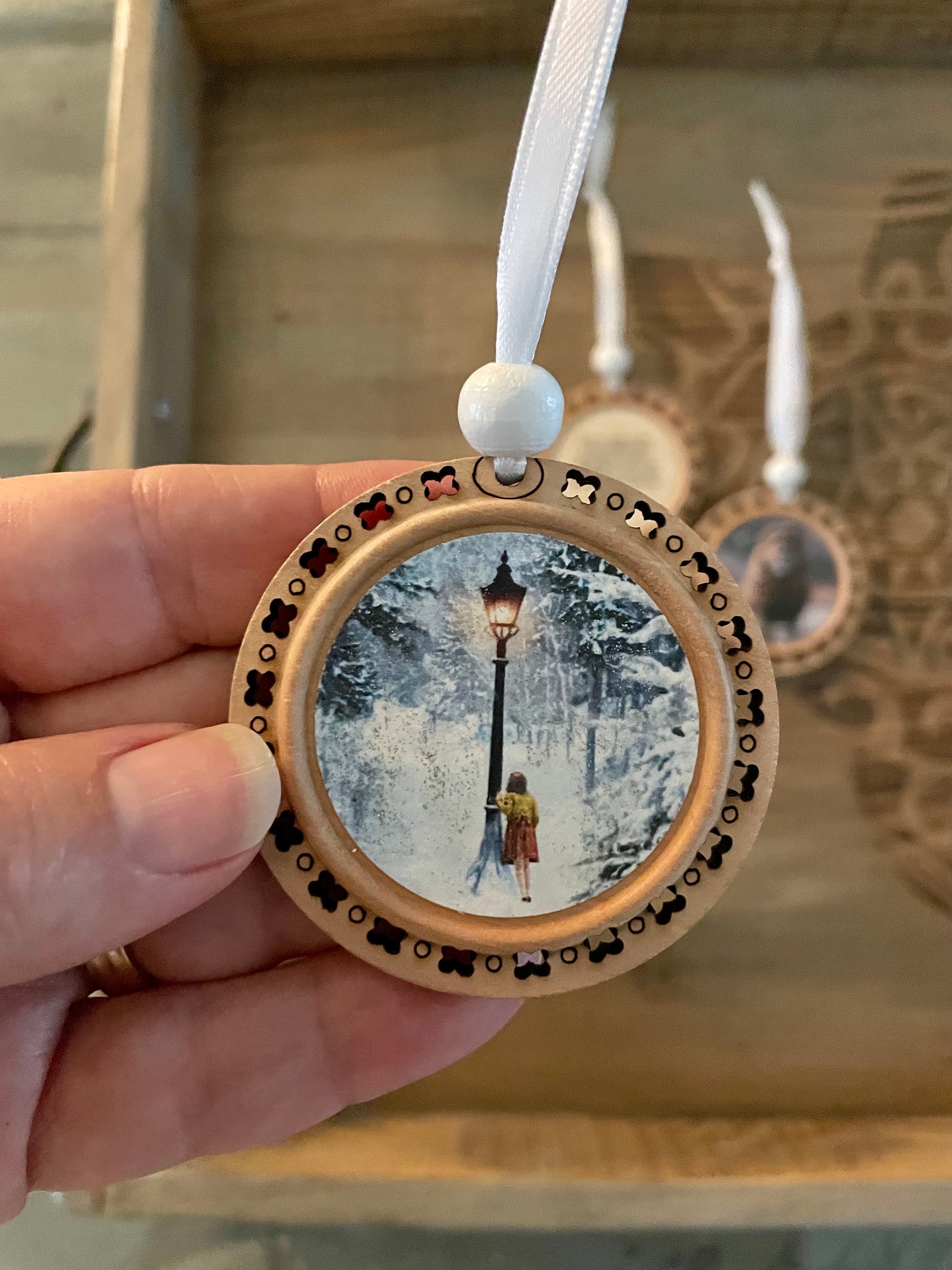 Narnia Inspired Set of 3 Christmas Ornaments | Book Movie Illustrations ...