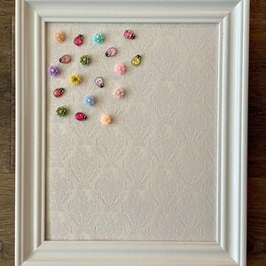 Ladybugs and Flowers Push Pins | Decorative Nature Thumbtacks ...