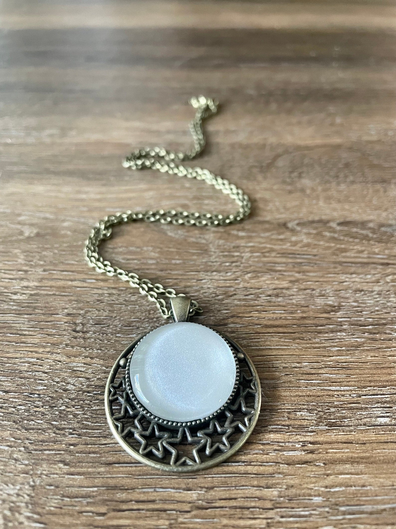 Witch’s Mirror | Hexenspiegel | Large Pendant Necklace | Antique Bronze ...